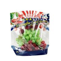 China Perforated Fresh Fruit Custom Mylar Stand Up Pouch Ziplock Handle Resealable Packaging for sale