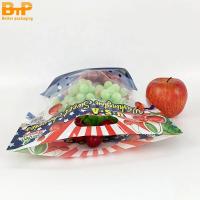 China Perforated Fresh Fruit Custom Mylar Stand Up Pouch Ziplock Handle Resealable Packaging for sale