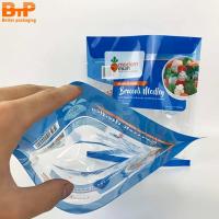 China OEM Logo Mylar Stand Up Food Packaging Plastic Euro Hole Ziplock Pouch Moisture Proof for sale