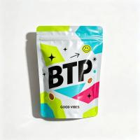 China 3.5g Custom Printed Doypack Smell Proof Resealable Plastic Zipper Stand Up Pouch for sale