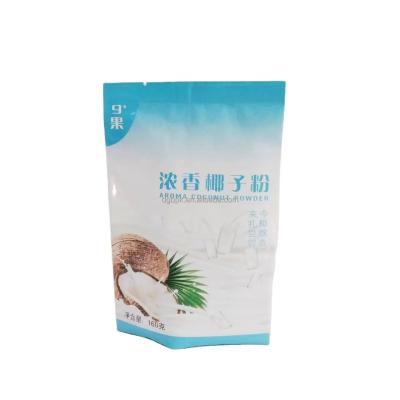 China Back Seal Coconut Powder Food Packaging OEM Printed Plastic Stand Up Pouch for sale