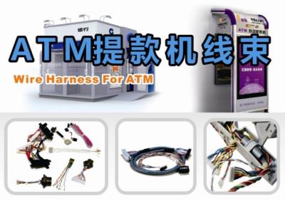 China Custom Wiring Harness for ATM 24V 10A Durable Connector Cable Assembly for sale