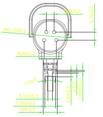 China Over-Molded Supermarket Refrigeration Case LED Harnesses 12V 24V for Low Temp Displays for sale
