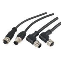 China M12 Sensor Cable Connector 2.5mm-14mm with Injection Molding Straight/Right Angle for sale