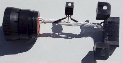 China J1939 Female to OBD2 Female Adapter Cable with Voltage Regulator 12V 24V for sale