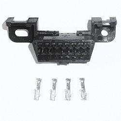 China Edgar wireharness--Vehicle Side Connector J1962 OBDII   J1962OBD pinout for sale
