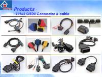 China J1962 OBDII Vehicle Side Connector Wire Harness 16 Pin Automotive Diagnostic Cable for sale