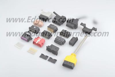 China J1962 OBDII Vehicle Side Connector 16 Pin OBD2 Socket for Diagnostic Cable for sale