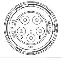China HD16-5-16S Heavy Duty Industrial Connector 16A 5-Pin for sale