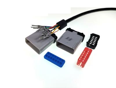 China Custom Seat Switch Wire Harness Assembly IATF16949 24V Plunger Switch Cable for sale