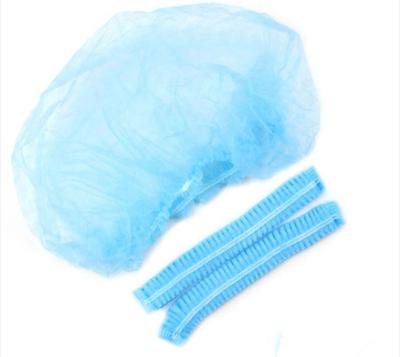 China OEM Disposable Non Woven Cap With Single Elastic 18