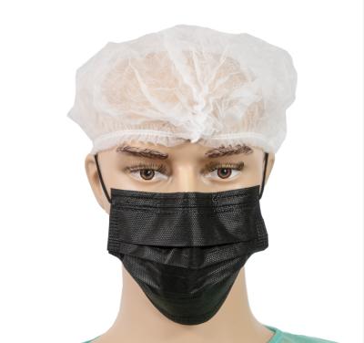 China 12 Gsm Disposable Medical Bouffant Caps With Double Elastic Band 21