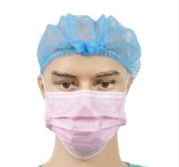 China Blue Disposable Non Woven Cap  , Bouffant Hair Nets For Food Processing for sale