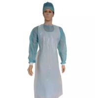 China Waterproof Disposable Plastic Apron 0.045MM Thickness With Ties At Waist for sale