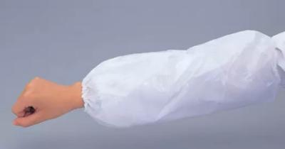 China CPE Disposable Sleeve Cover , Plastic Arm Protectors 40 × 20cm Size for sale