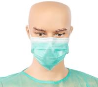 China Surgical Disposable Protective Face Mask 3 Ply With Ties ISO14385 Certified for sale