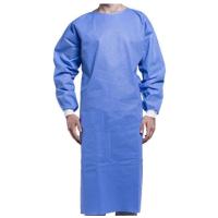 China SMS Disposable Isolation Gowns With Knitted Cuffs CE FDA Certification for sale