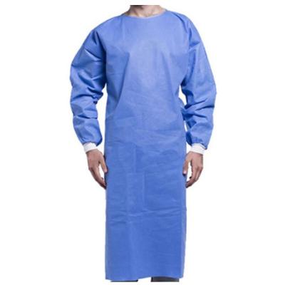 China SMS Disposable Isolation Gowns With Knitted Cuffs CE FDA Certification for sale
