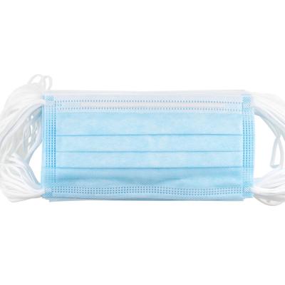 China Medical Adult  Disposable Protective Face Mask 3 Ply Breathable With Ear Loops for sale