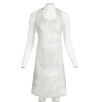 China Embossed Surface PE Apron White Disposable Anti Barrier For Medical for sale