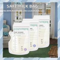 China BPA-Free Leak-Proof Double Graduated Stand up Pouch Disposable Refrigerable Food Grade PE Gravure Printed Milk Storage Bag for sale