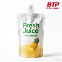China Custom Printed 100% Natural Fresh Juice Spout Pouches with Heat Seal Resealable Custom Logo for Food-Grade Leak-Proof Packaging for sale