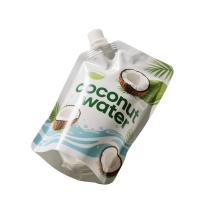 China Retail-Ready Food Grade Printed Spout Pouches with Custom Logo for Coconut Water Fruit Juices Supermarket Display (PE Material) for sale