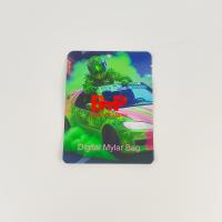 China Custom Logo UV Holographic 3.5g Die Cut Sparkling Moisture Proof Food Grade Stand up Mylar Pouch for sale