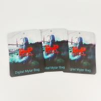 China 100pcs Custom Printed Low MOQ Smell Proof Child Resistant Resealable Stand up Ziplock Mylar Bags 3.5g  for Candy Pound Packaging for sale