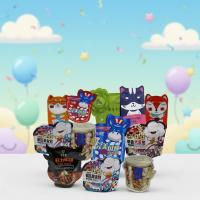 China Vibrant Custom Cartoon-Shaped Snack Pouches Collection Character-Themed Disposable Flexible Packaging CPP MM Assorted Snacks for sale