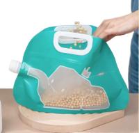 China Reusable Custom Windowed Pouch - Handle & Pour Spout Food Bag for Moisture/Dust-Proof Storage for sale