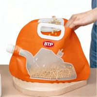 China Reusable Custom Windowed Pouch - Handle & Pour Spout Food Bag for Moisture/Dust-Proof Storage for sale
