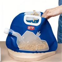 China Reusable Custom Windowed Pouch - Handle & Pour Spout Food Bag for Moisture/Dust-Proof Storage for sale