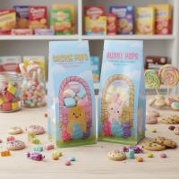 China Personalized Custom-Shaped Food Grade Candy Bags-Re-sealable Recyclable Transparent Stand-Up Packaging Pouches Pattern for sale