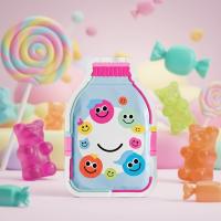 China Custom Cute Cartoon Smiley Face Resealable Snack Pouch - Colorful Fun Packaging Bag for Candies & Snacks for sale