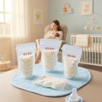 China Custom Breast Milk Exclusive Storage Bags - 100ml Reusable Sealed Pouches with Clear Measurement Markings for sale