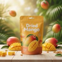 China Hanging Hole Dried Fruit Snack Stand-Up PE Zipper Pouch-Resealable Custom Logo Multi-Flavor Fruit Dried Packaging Bag Recycled for sale