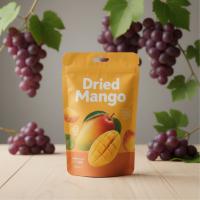 China Hanging Hole Dried Fruit Snack Stand-Up PE Zipper Pouch-Resealable Custom Logo Multi-Flavor Fruit Dried Packaging Bag Recycled for sale