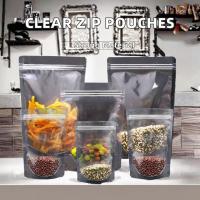 China MOQ 100pcs Custom Clear Recyclable Heat Resistant  Stand-Up PE Resealable Zip Lock Pouches for Baby Food Gravure Printed Bags for sale