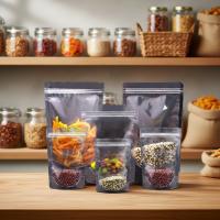 China MOQ 100pcs Custom Clear Recyclable Heat Resistant  Stand-Up PE Resealable Zip Lock Pouches for Baby Food Gravure Printed Bags for sale