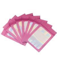 China Customized Reusable Ziplock Pouches  Holographic Laser Bags Resealable PE/PET Plastic for Small Businesses' Mylar Packaging for sale