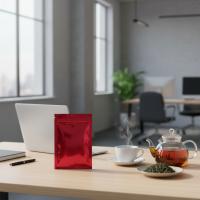 China Food Grade Aluminum Foil 3-Side Seal Moisture-Proof Pouch - Low MOQ Barrier Bag for Tea Sachet & Small Vacuum Sample Packet for sale