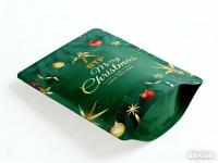 China Custom Christmas Candy Bags Cookies Pouch  Food Grade Plastic Packaging Zipper Mylar Bags Gift Packaging Digital Printing for sale