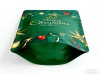 China Custom Christmas Candy Bags Cookies Pouch  Food Grade Plastic Packaging Zipper Mylar Bags Gift Packaging Digital Printing for sale