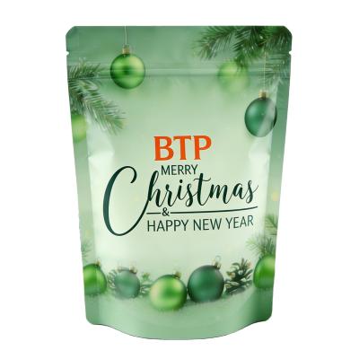China Digital Printing Customized Bags  Merry Christmas Gift Candy Biscuit Chocolate Snack Packaging PE  Pouch Moisture Proof Bags for sale