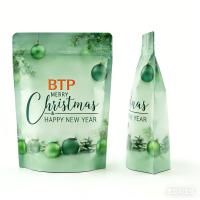 China Digital Printing Customized Bags  Merry Christmas Gift Candy Biscuit Chocolate Snack Packaging PE  Pouch Moisture Proof Bags for sale