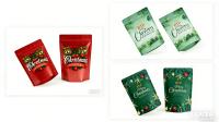 China Digital Printing Customized Bags  Merry Christmas Gift Candy Biscuit Chocolate Snack Packaging PE  Pouch Moisture Proof Bags for sale