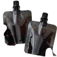 China Plastic PE Moisture Proof Beverage Stand Spout Pouch for Vodka Whisky Juice Mineral Water Coffee with Black Gravure Printing for sale