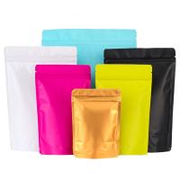 China Custom Printed Matte Finish Moisture Proof Stand up Pouch Reusable Ziplock Tear Notch Potato Chips Pet Food PE for sale