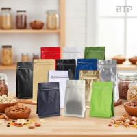China Custom High Quality Reusable Food Grade PE Stand-Up Bag with Zipper Lock Gravure Printed Wholesale for Food Nuts Candy for sale
